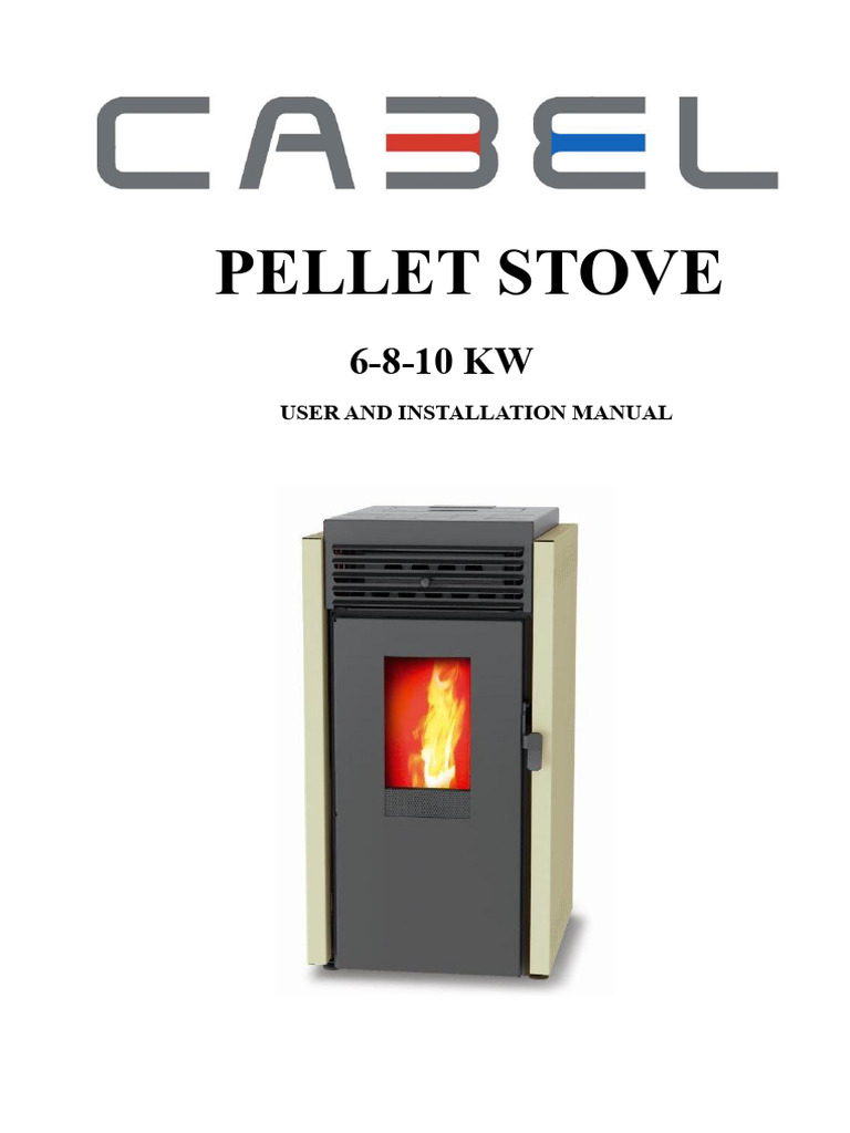CABEL Pellet Stove User Manual | PDF | Stove | Chimney