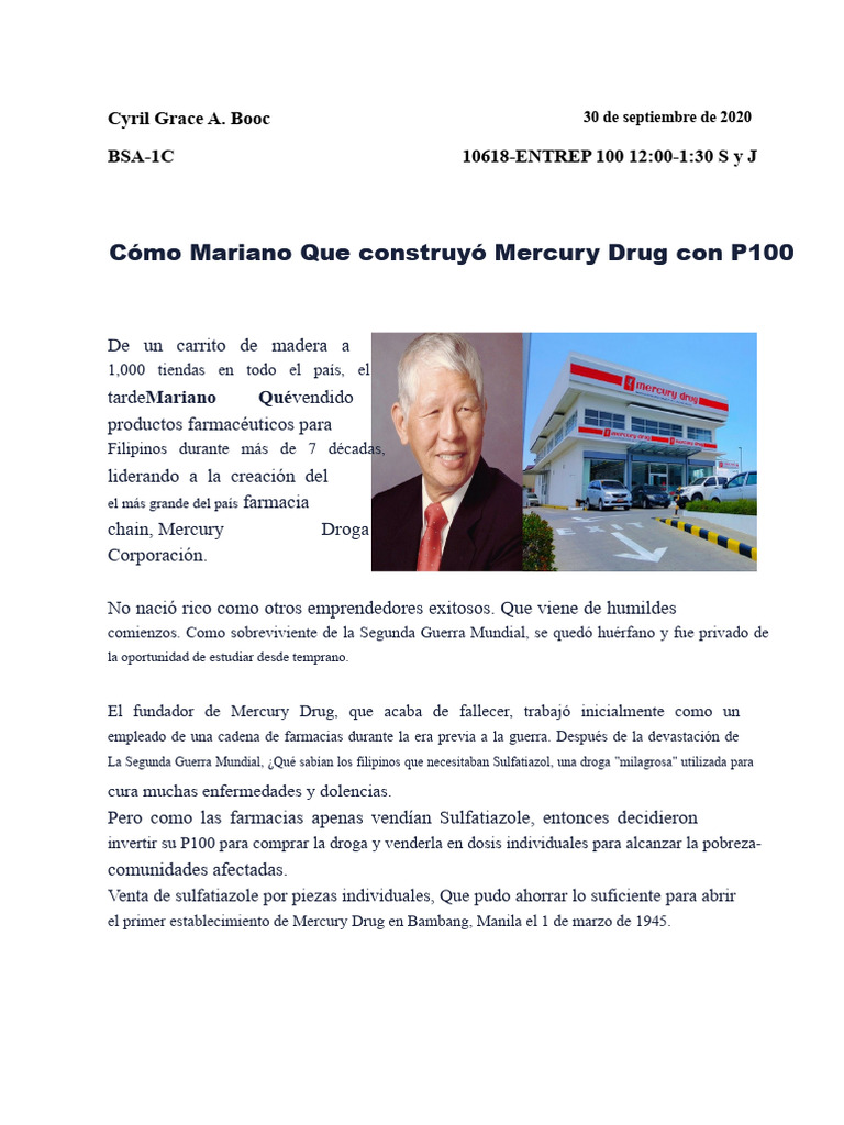 Mariano Qué | PDF | Farmacia