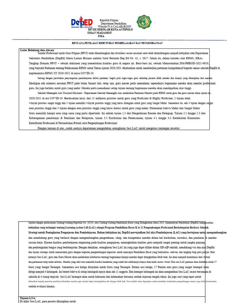 Ldna Plan | PDF