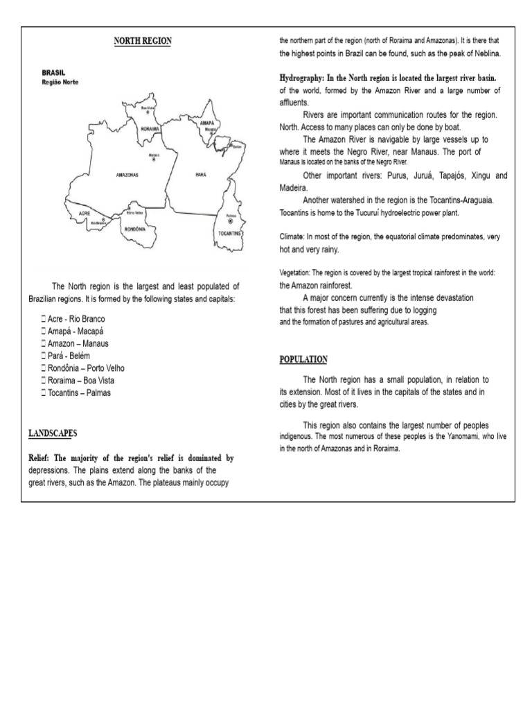 NORTH REGION Physical Aspects | PDF