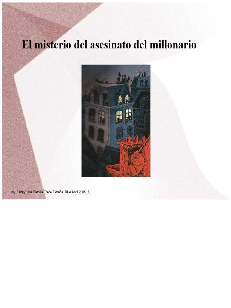 Misterio de Asesinato de Millonario | PDF