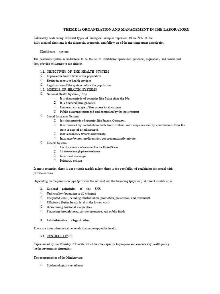 Laboratory Management in Healthcare Systems | PDF | Medicine | Surgery