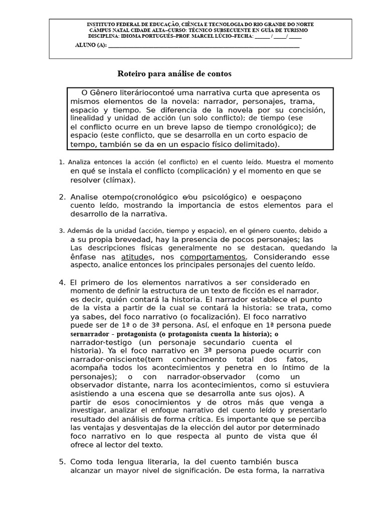 Análisis Crítico de Cuentos Literarios | PDF | Narración | Cuentos