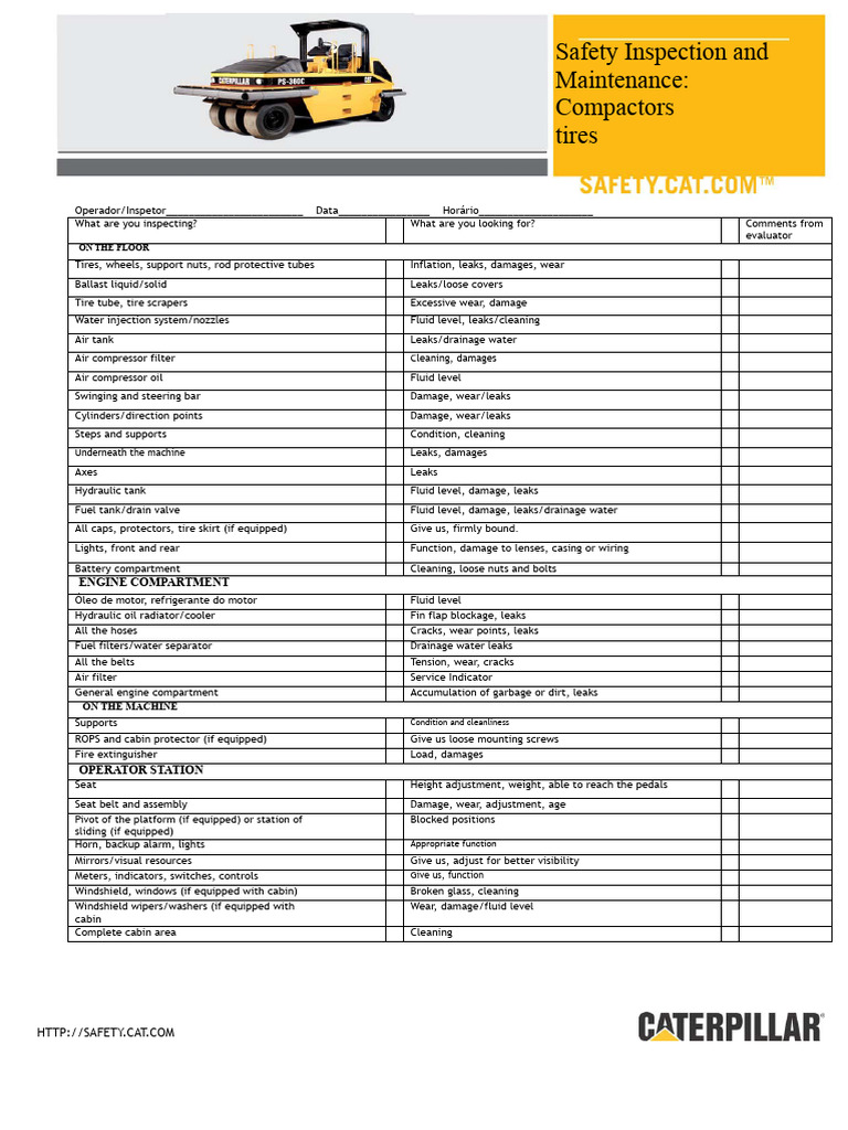 Tire Roll Checklist | PDF | Leak | Tire