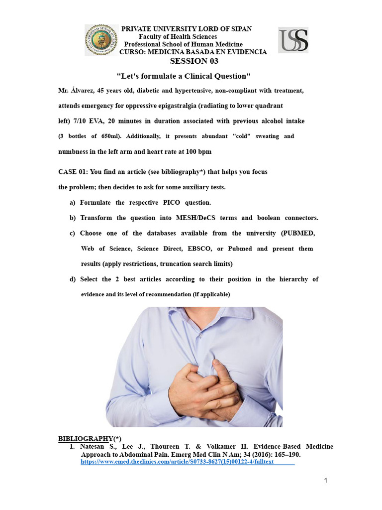 Clinical Question Formulation in Medicine | PDF | Cardiology ...