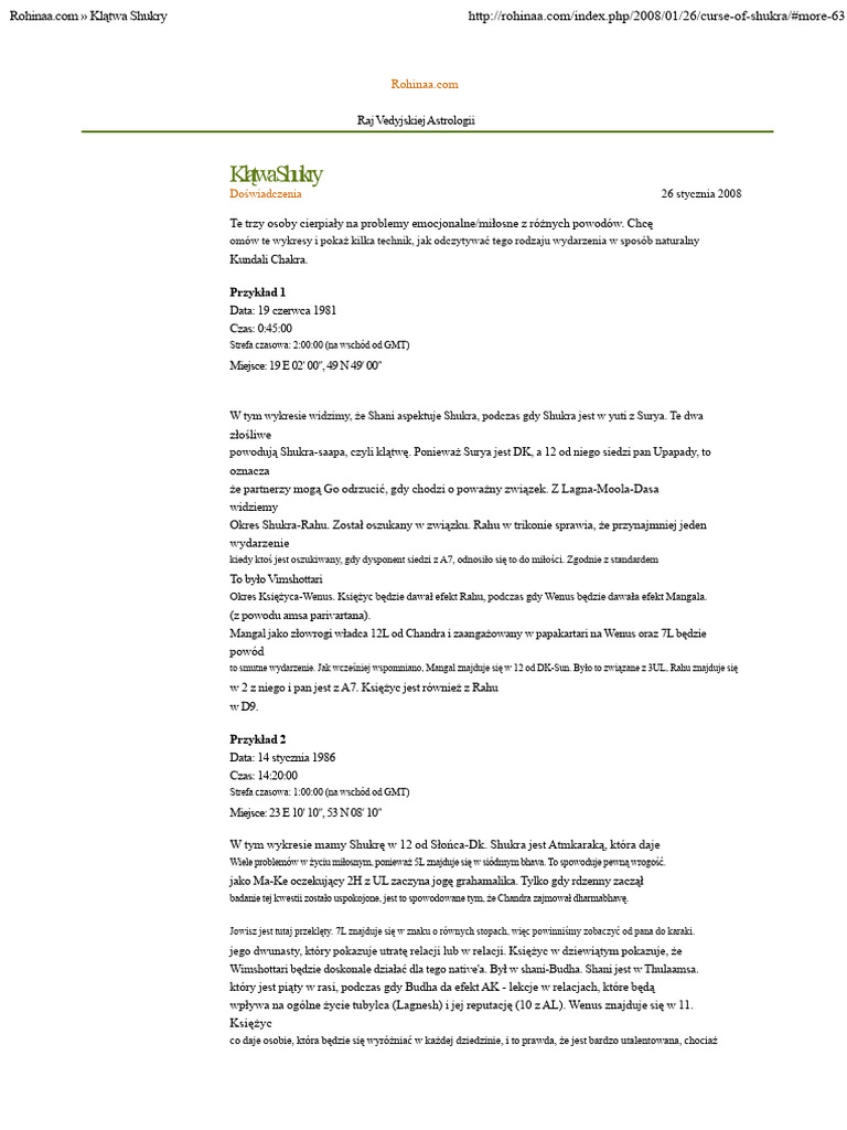 074 - Rohinaa - Com Klątwa Shukry | PDF