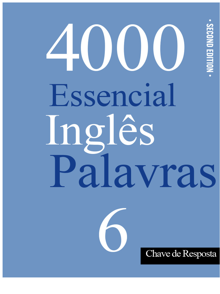 4000 Palavras Essenciais em Inglês 6_Resposta Chave | PDF