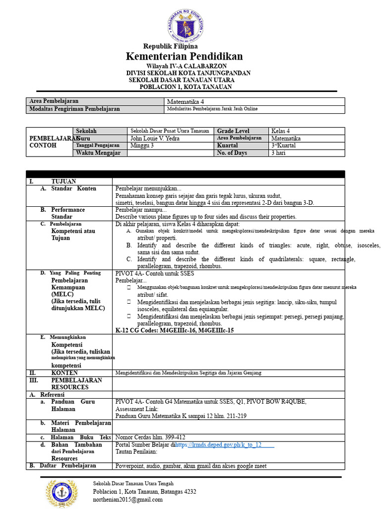 Math-4-Q3-Minggu-3-Contoh Pelajaran | PDF