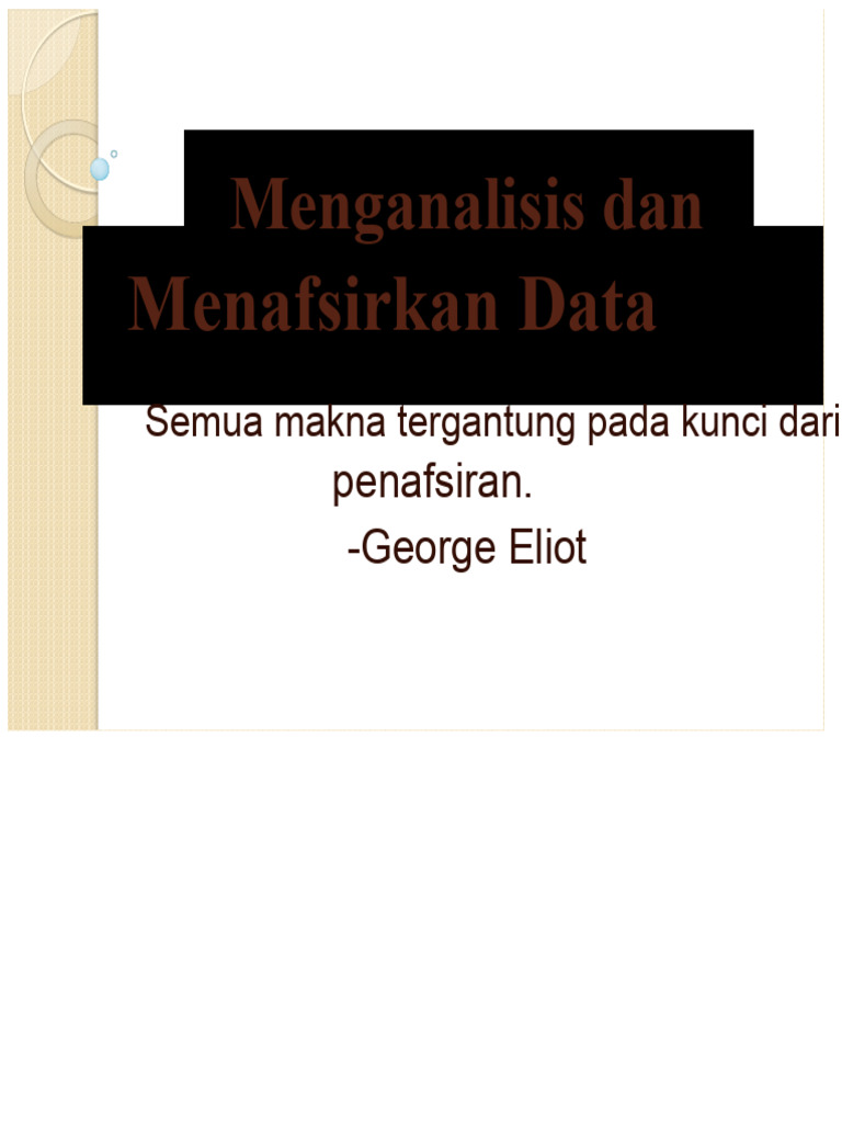 PPT - Analisis dan Interpretasi Data | PDF