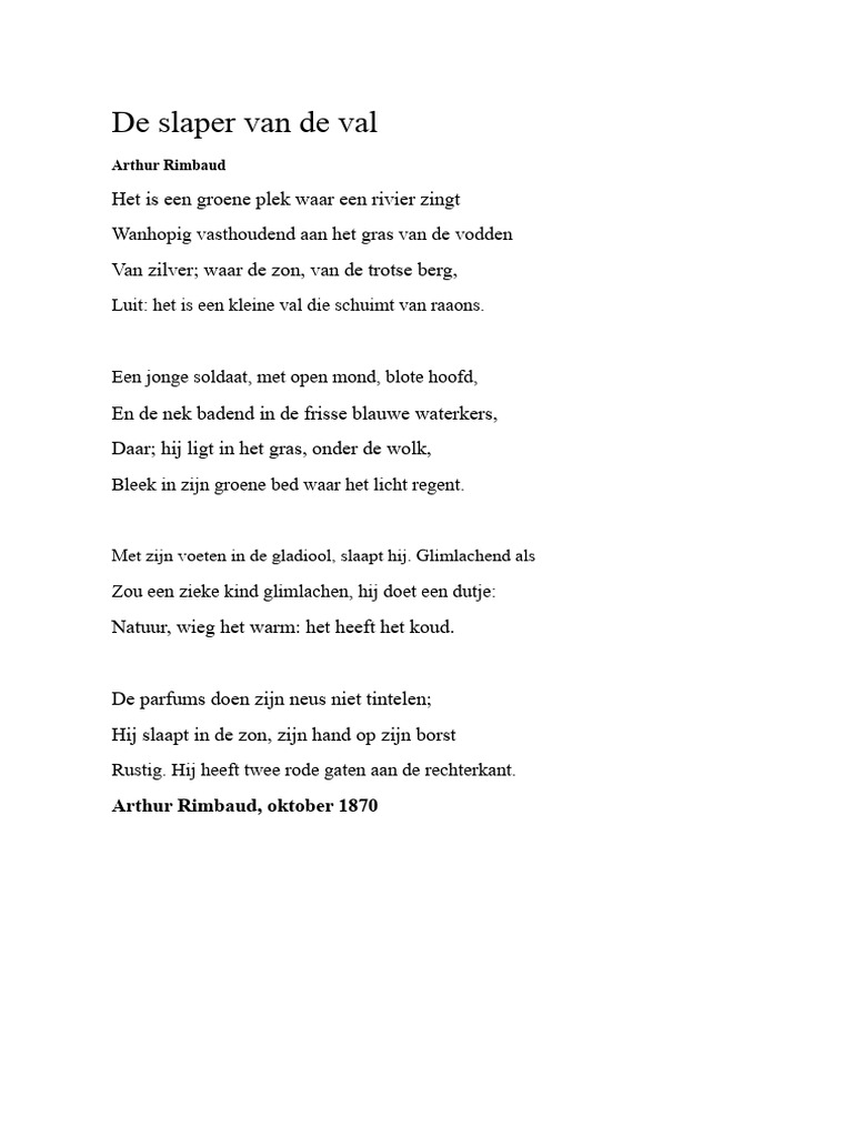 De Slapende in Het Dal | PDF