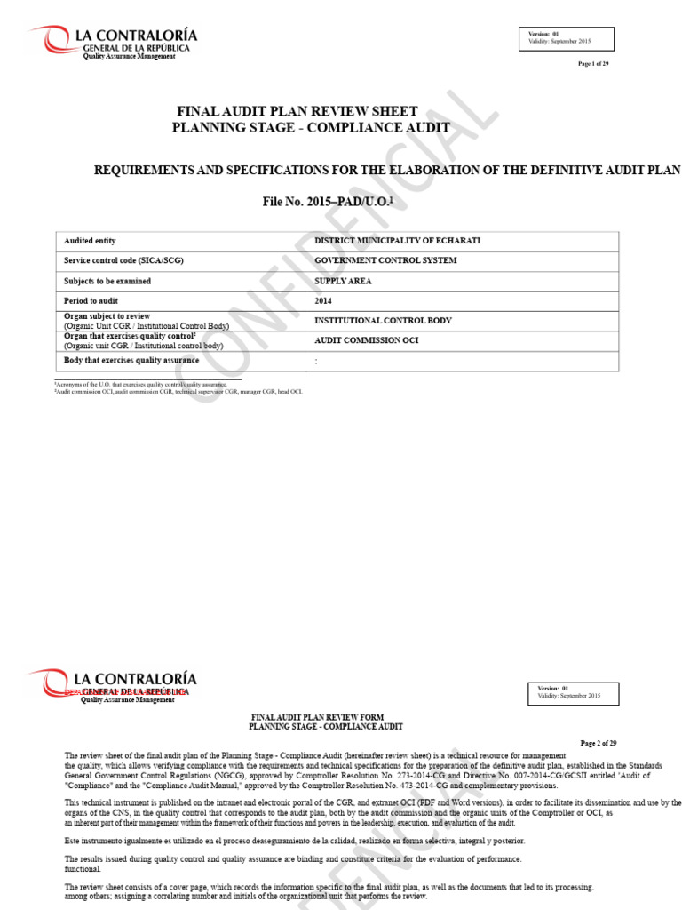 299888787-Review Sheet Audit Plan | PDF | Audit | Internal Control