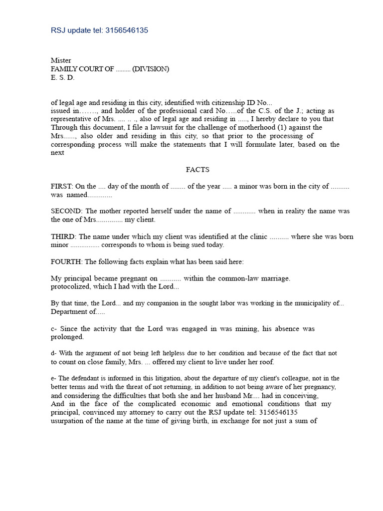 Model Appeal Request For Maternity-09 | PDF | Mother | Justice