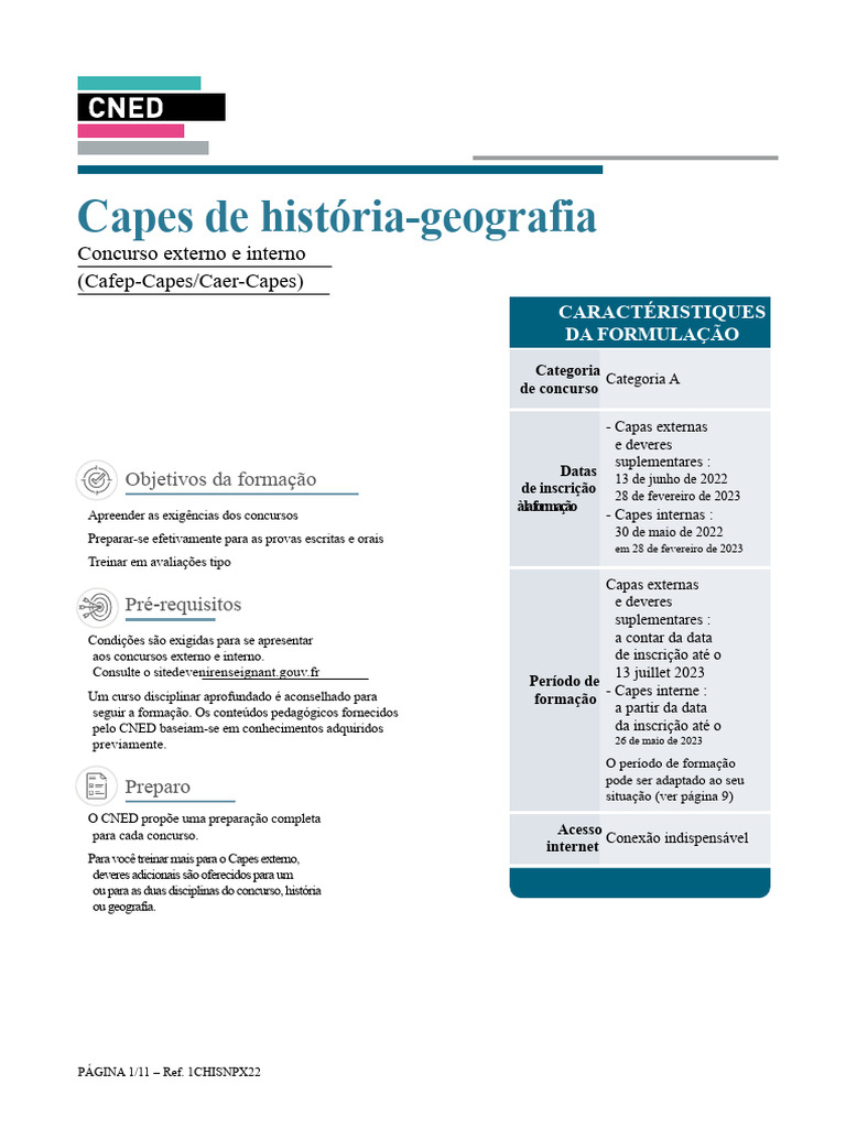 CNED_CAPES_HISTÓRIA-GEOGRAFIA_DOC22 | PDF | Pedagogia | Geografia