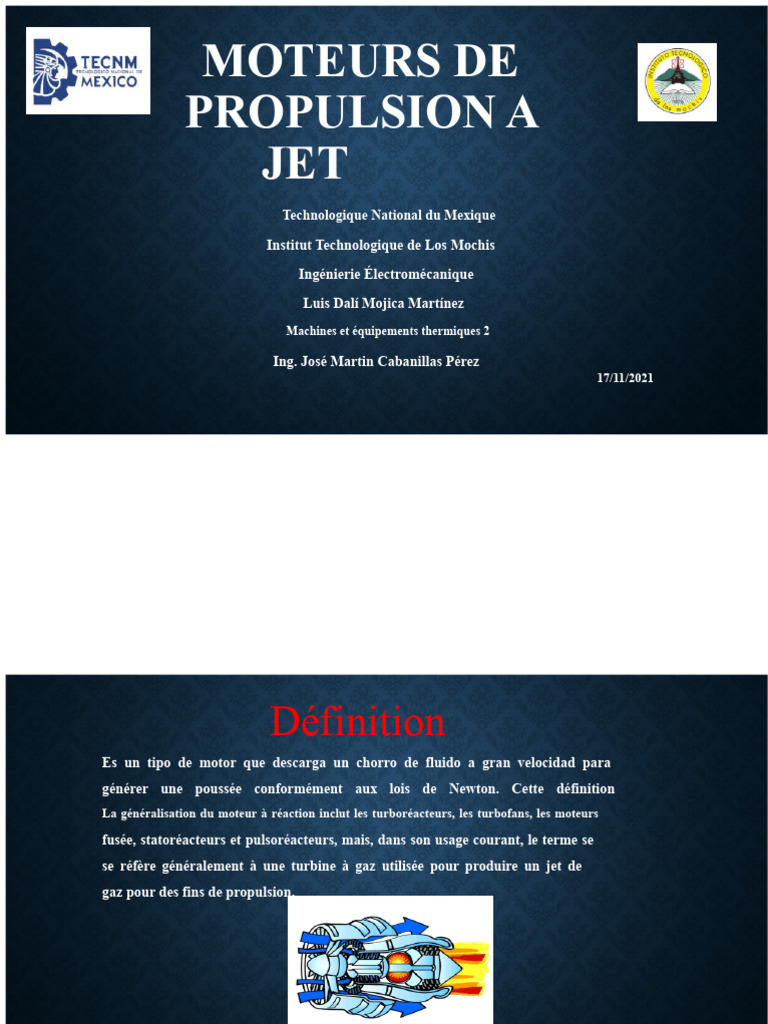 Types de moteurs à propulsion à jet | PDF | Turbine | Propulsion
