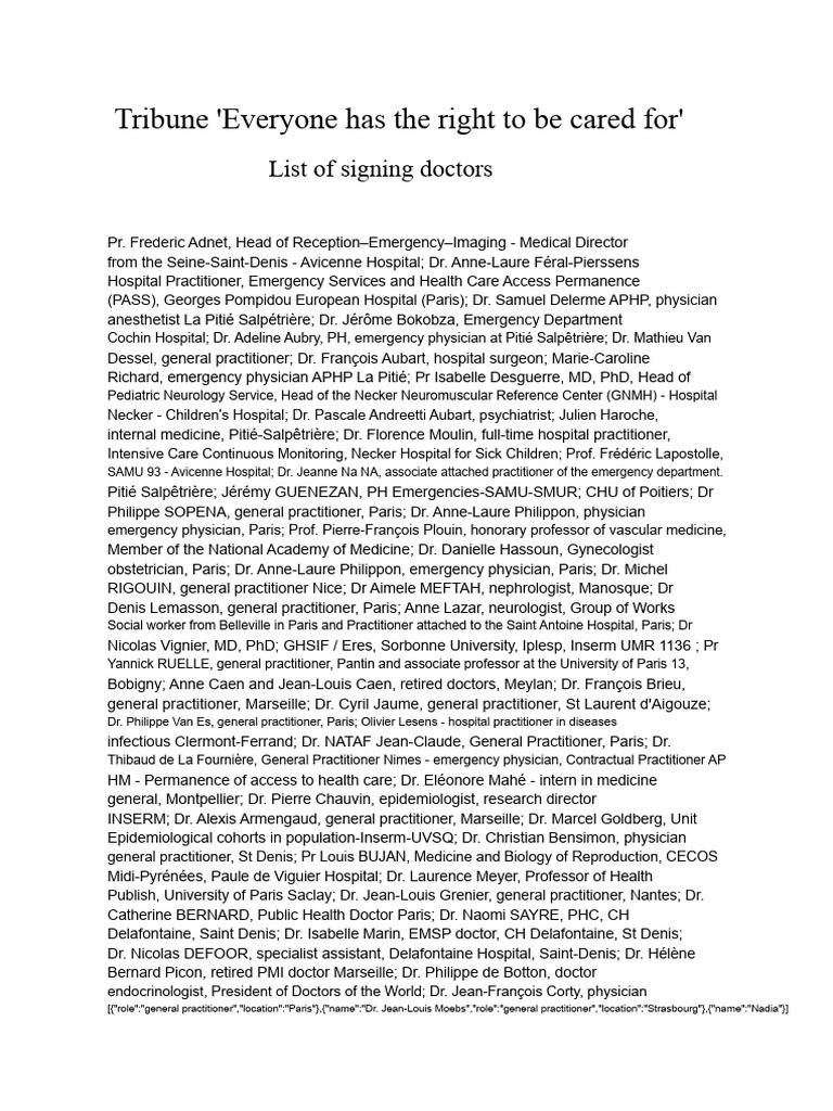 Everyone Has The Right To Receive Care | PDF | Physician | General ...