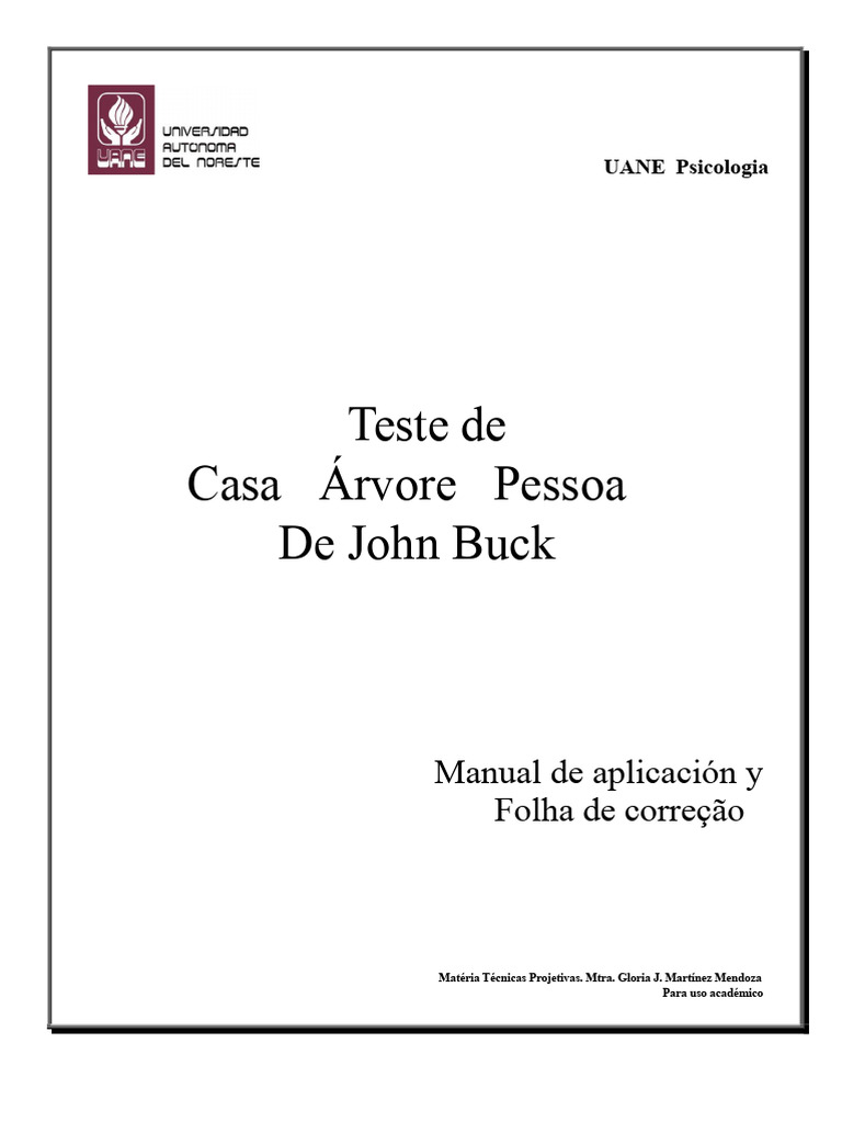 Manual HTP | PDF | Desenho | Psicologia