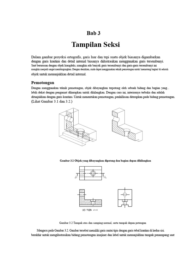 Teknik Pemotongan dan Tampilan Seksi | PDF