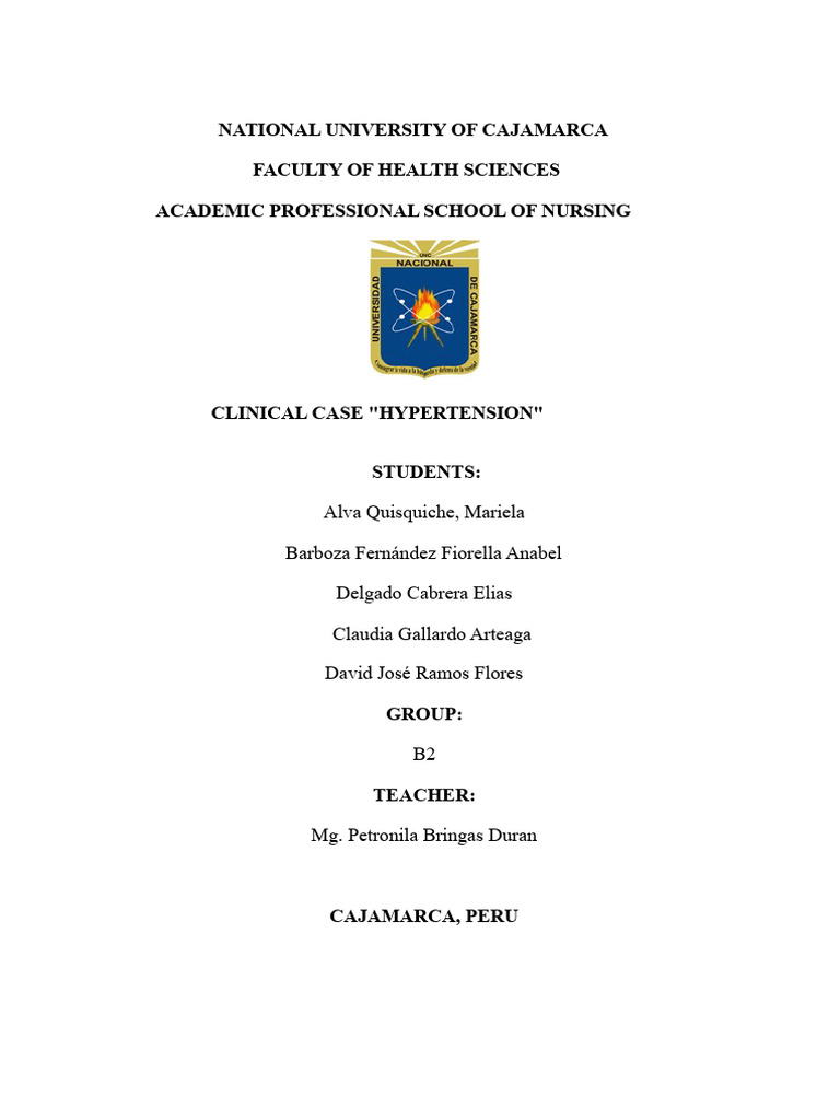 Clinical Case - Hypertension | PDF | Hypertension | Human Diseases And ...