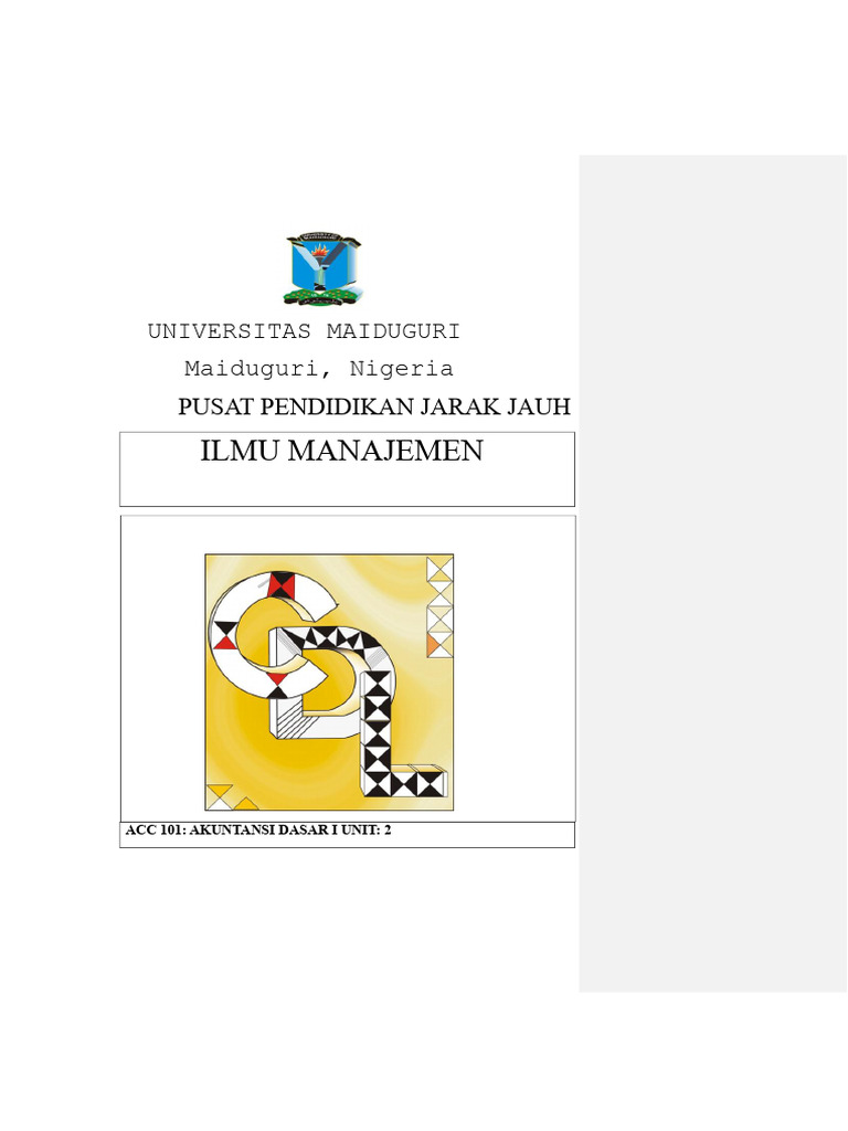 ACC 101 AKUNTANSI DASAR I | PDF