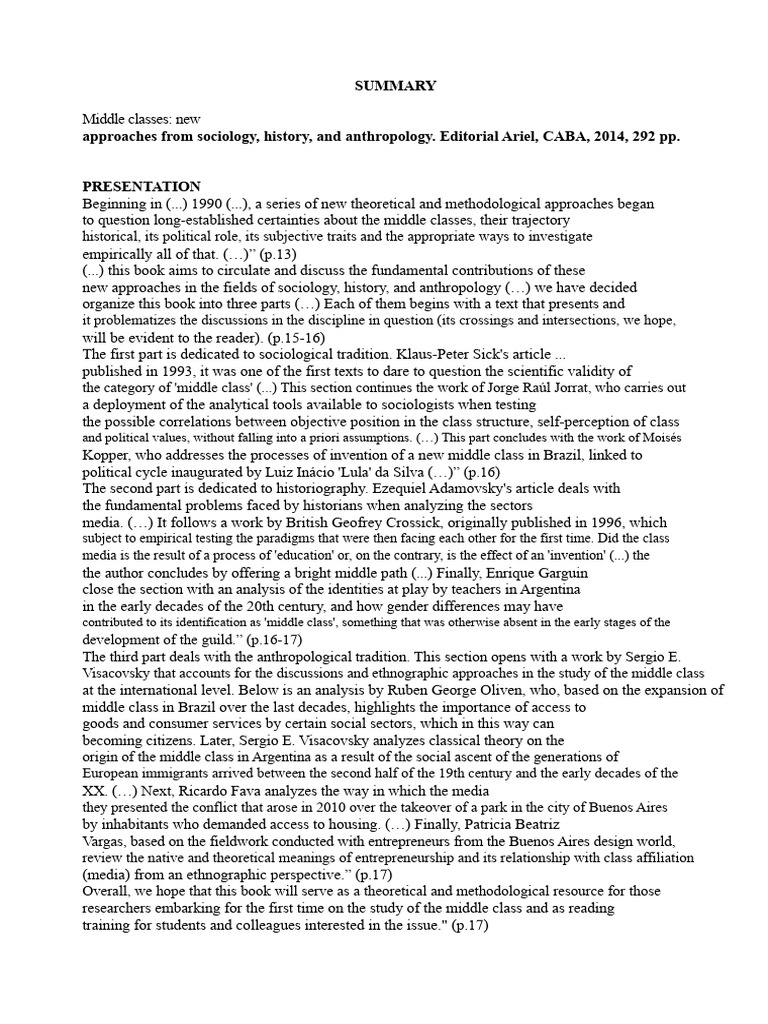 New Perspectives on Middle Classes | PDF | Sociology | Aristotle