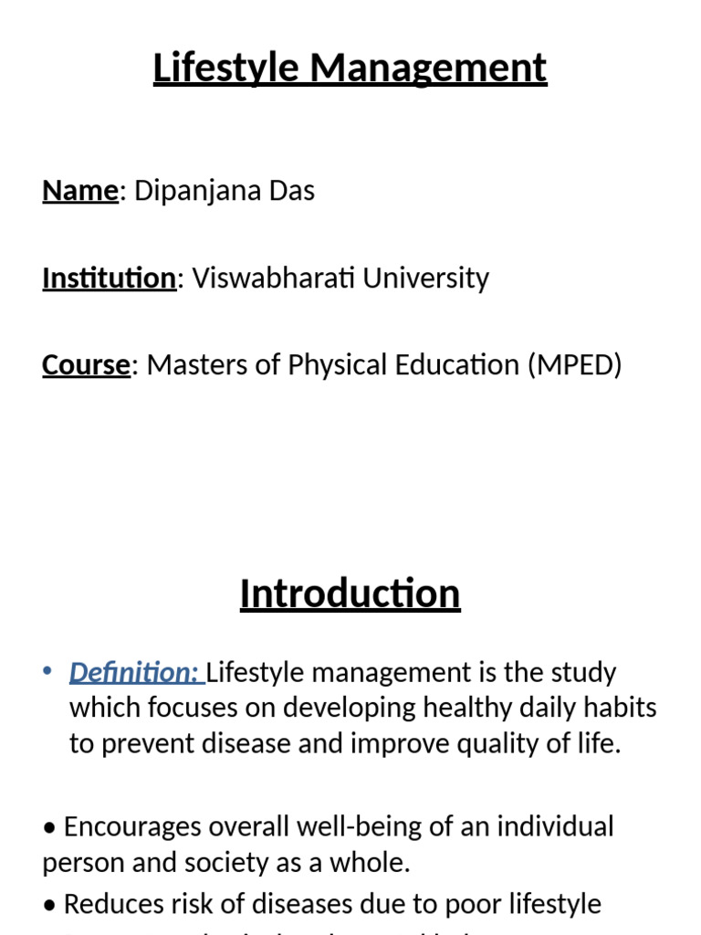 Effective Lifestyle Management Strategies | PDF | Skeletal Muscle ...