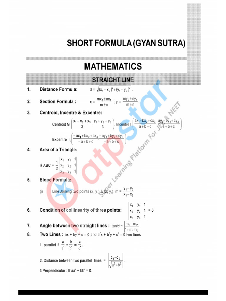 Math Formula | PDF