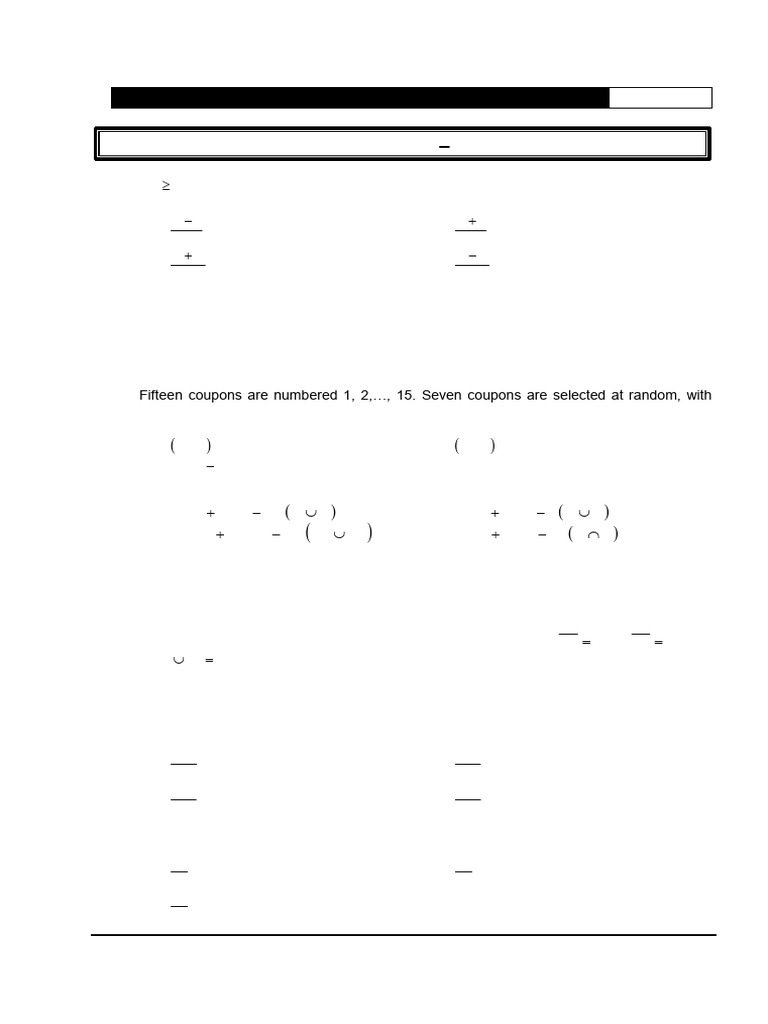 Probability Exercises and Solutions | PDF | Probability | Probability ...