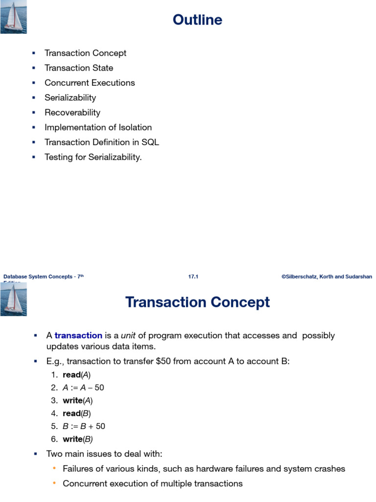 CH 6 Transaction | PDF | Database Transaction | Databases