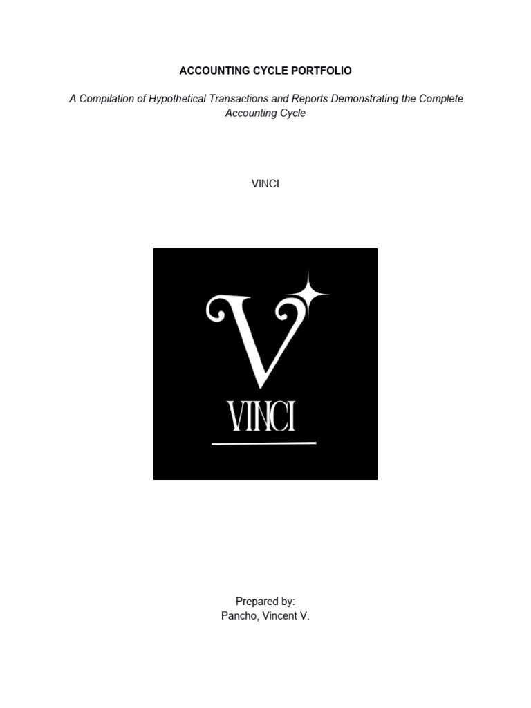 Vincent Pancho Copy2 Accounting Cycle Portfolio Template | PDF