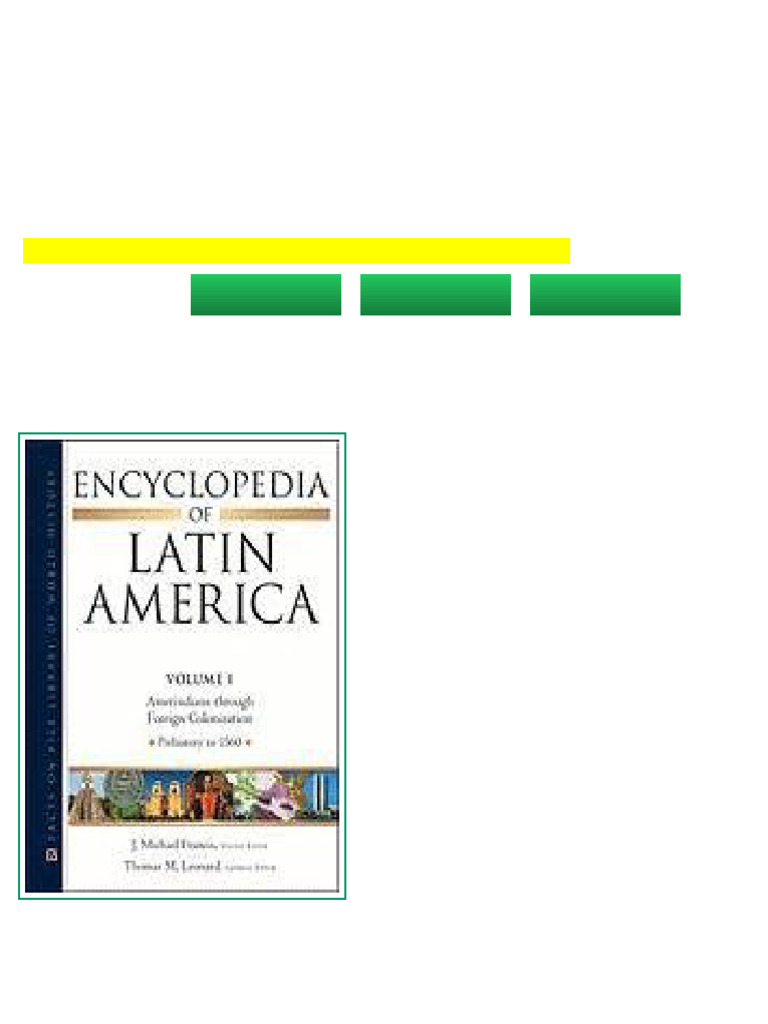 Encyclopedia of Latin America 4 Volumes Facts On File Library of World ...