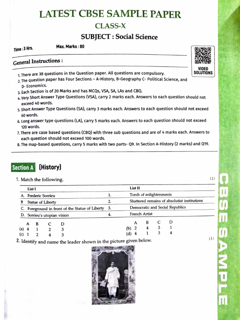 CBSE Sample Paper+Sample Paper 01 (Arihant) .1 | PDF