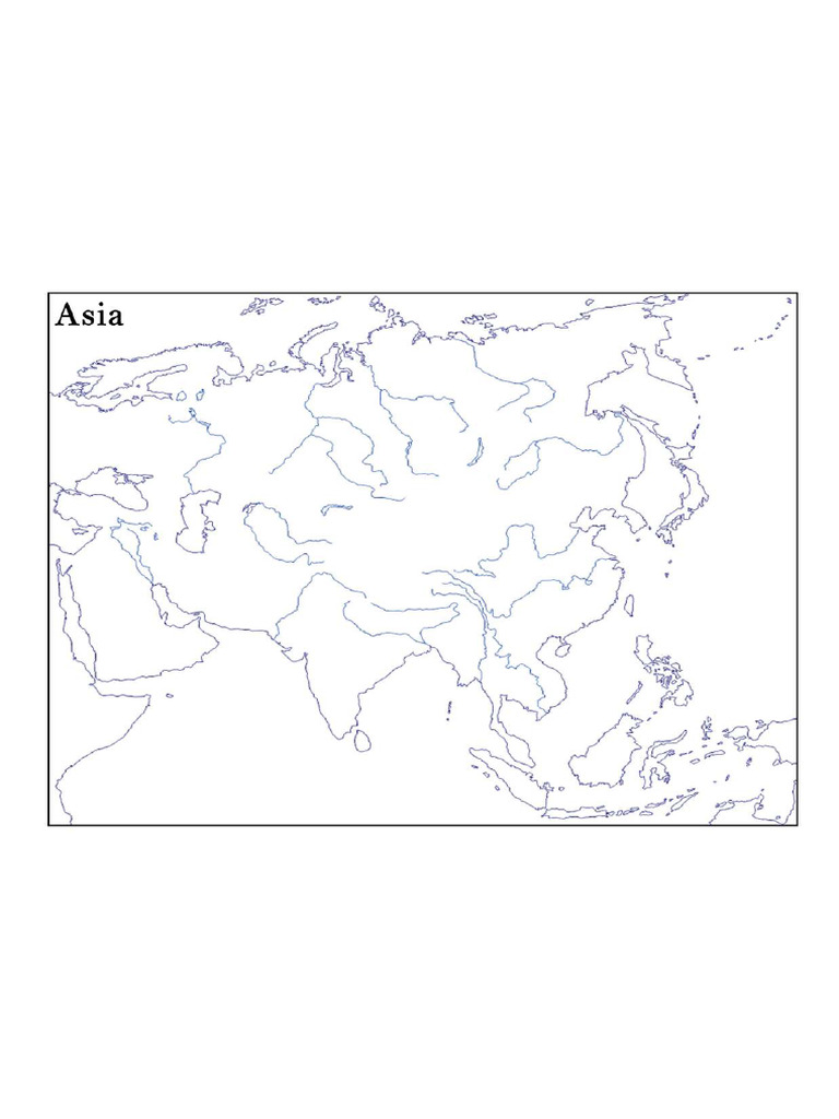 Asia River Map | PDF