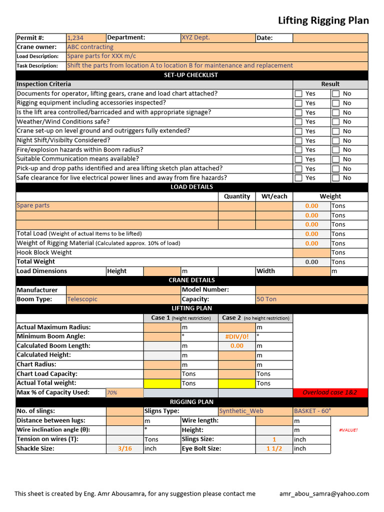 Lifting Rigging Plan Overview | PDF | Crane (Machine)