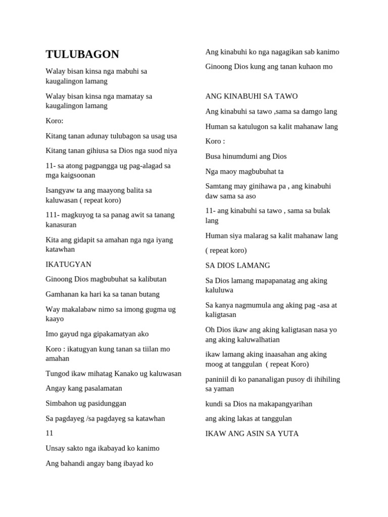 Necrological Song Ifi | PDF