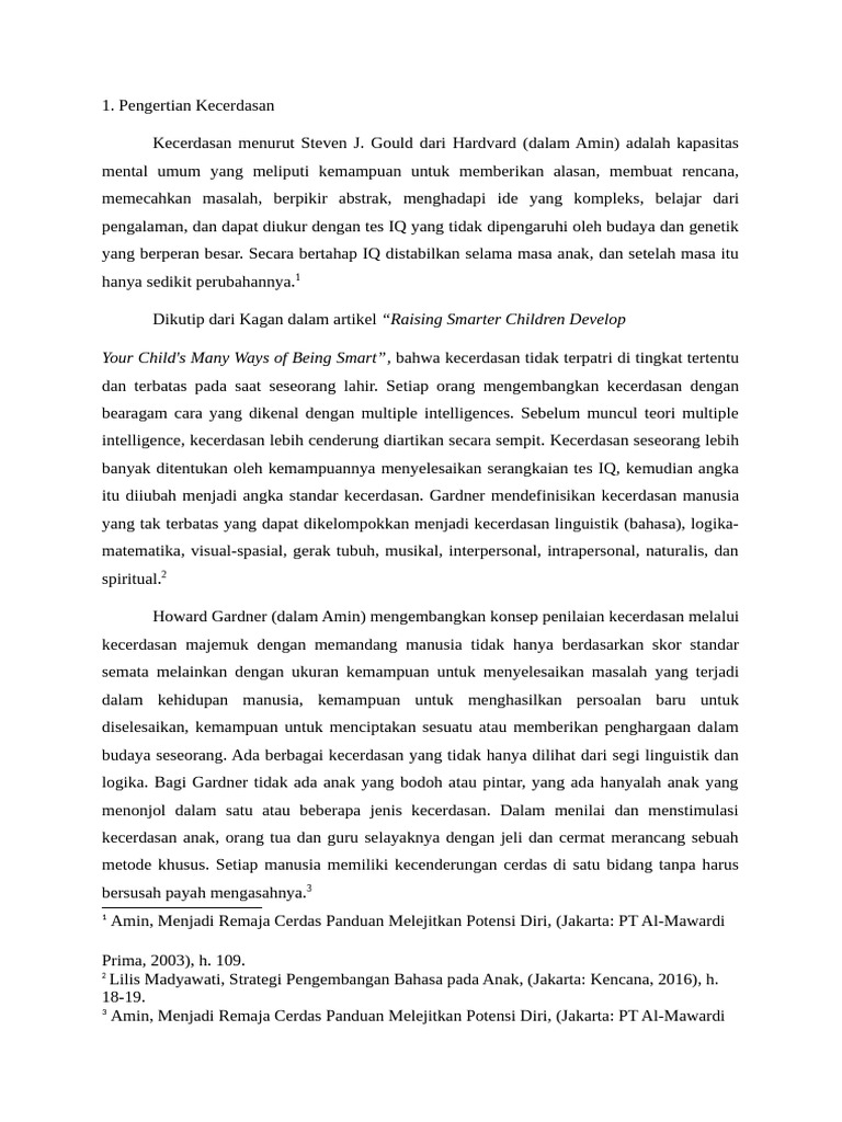 Kecerdasan Visual-Spasial pada Anak | PDF