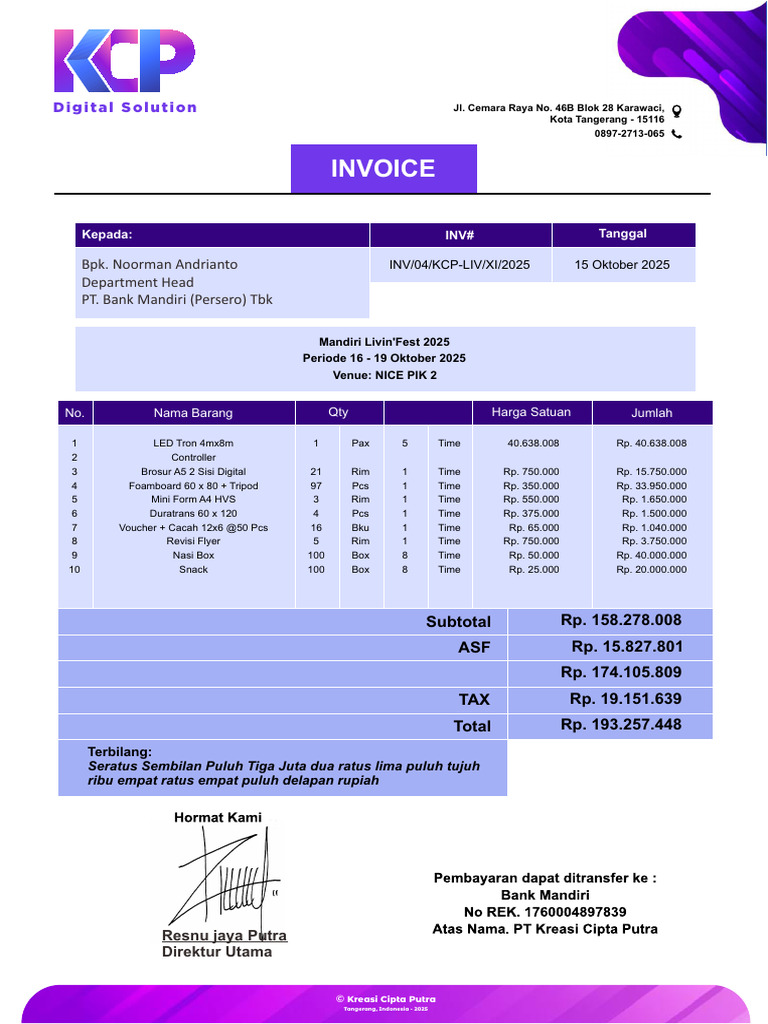 Print Invoice | PDF