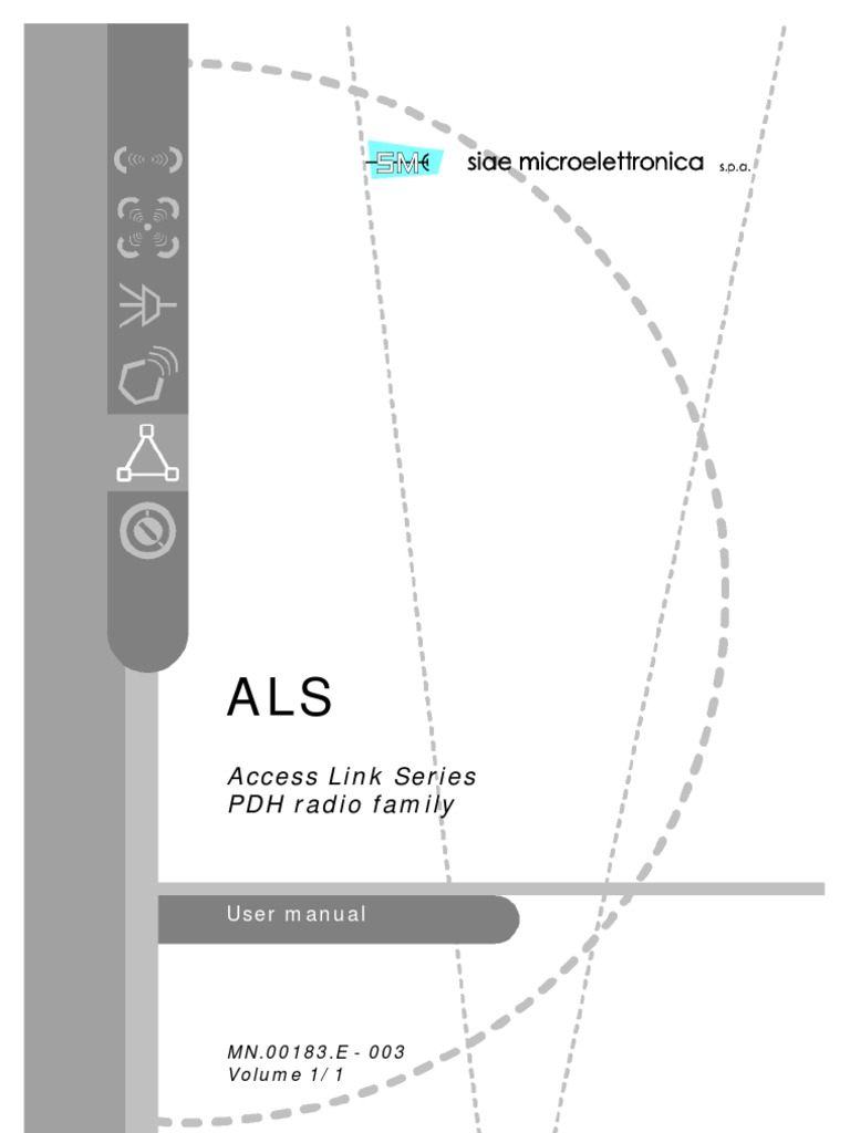 SIAE - ALS PDH Radio Family - Manual | PDF | Computer Network | Modulation