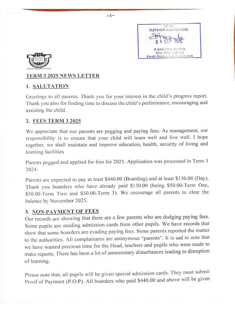 Term 3 2025 Newsletter | PDF