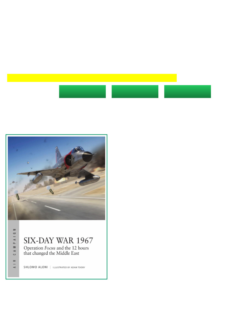 (Ebook) Six-Day War 1967: Operation Focus and The 12 Hours That Changed ...
