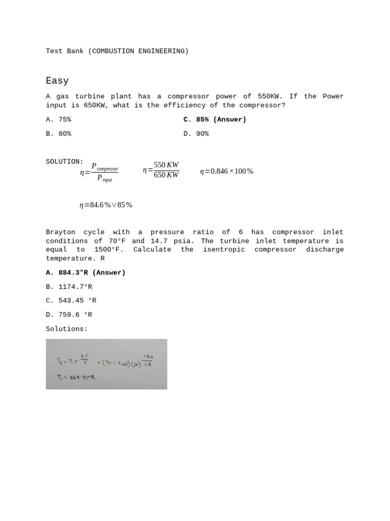 TEST-BANK-COMBUSTION Docx 20251125201804016 | PDF | Continuum Mechanics ...