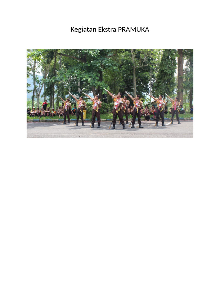 Kegiatan Ekstra PRAMUKA | PDF
