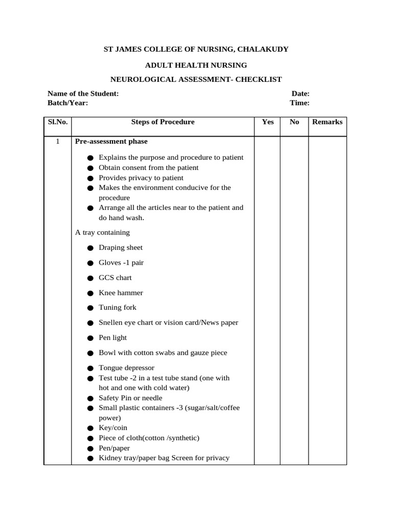 Neurological Assessment New AHN-1 | PDF | Anatomical Terms Of Motion | Foot
