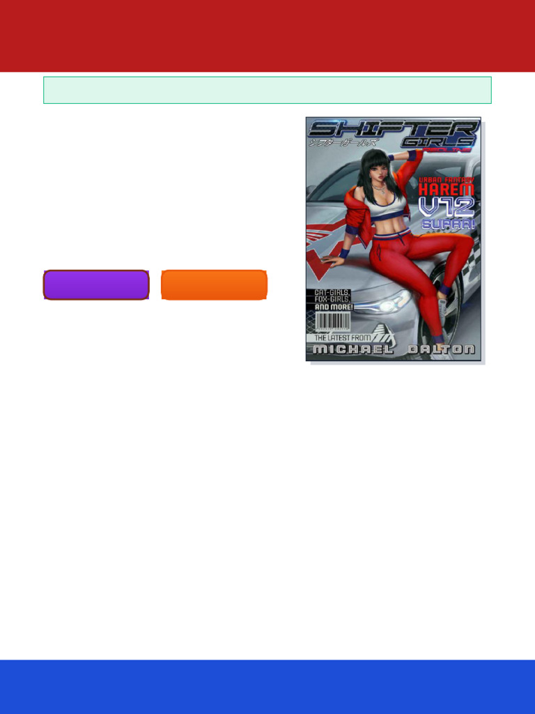 Shifter Girls Redline A Slice of Life Adventure 1st Edition Michael ...