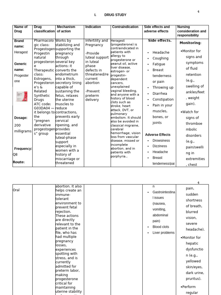 Drug Study (1) | PDF | Medical Specialties | Clinical Medicine
