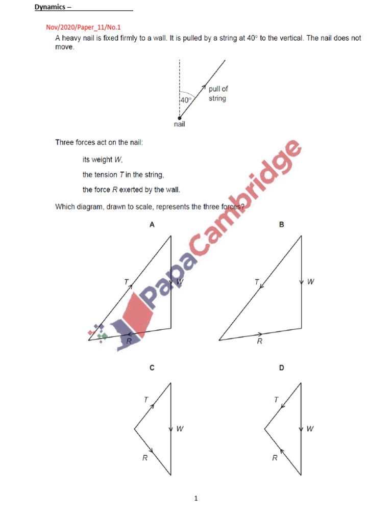 2020 Dynamics O Level 5054 | PDF