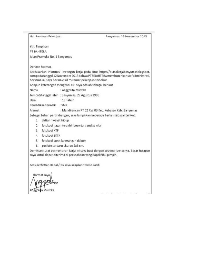 Contoh Surat | PDF