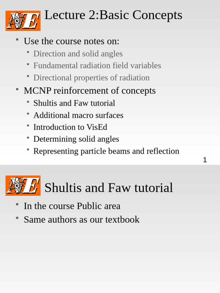 MCNP Solid Angles and Geometry Basics | PDF | Sphere | Classical Geometry