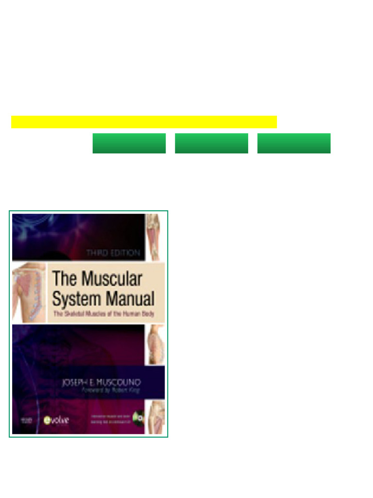 Test Bank For The Muscular System Manual The Skeletal Muscles of The ...