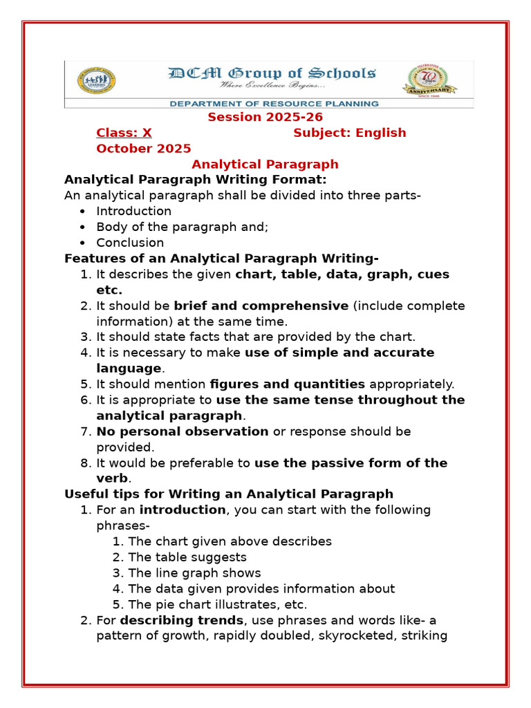 Analytical Paragraph | PDF | Pie Chart