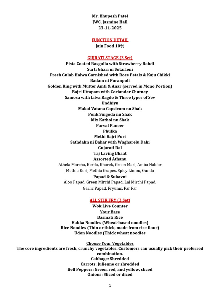 Execution Copy of 23-11-2025 Final Menu Cocktail Snacks Buffet Dinner ...